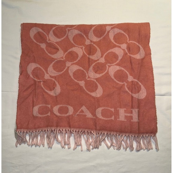 Coach | Accessories | Coach Signature C Logo Wool Cashmere Blend Scarf ...